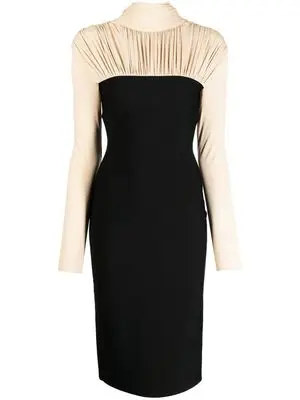 HERVE L. LEROUX Blouse Pencil Dress
