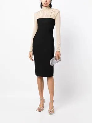 HERVE L. LEROUX Blouse Pencil Dress