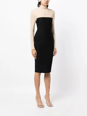 HERVE L. LEROUX Blouse Pencil Dress