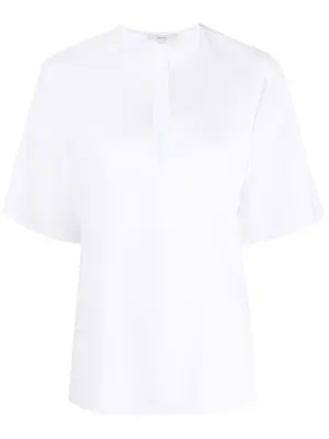 Vince Split-neck Blouse
