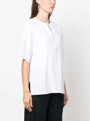 Vince Split-neck Blouse