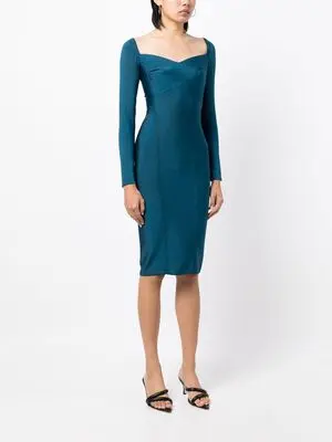 HERVE L. LEROUX Bandage Pencil Dress