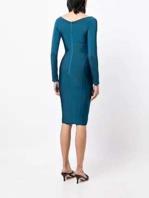 HERVE L. LEROUX Bandage Pencil Dress