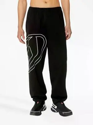 DIESEL® P-marky-megoval-d Cotton Track Pants - Black