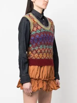 Dsquared2 Jacquard Logo-patch Vest