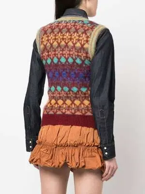 Dsquared2 Jacquard Logo-patch Vest