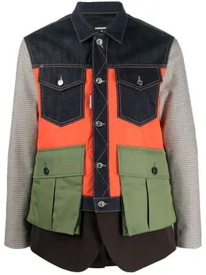 Dsquared2 Patchwork Cotton Jacket