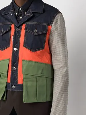 Dsquared2 Patchwork Cotton Jacket