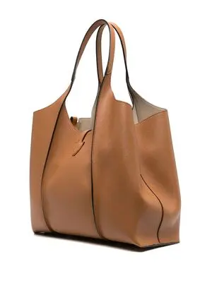 TOD'S T Timeless Medium Leather Tote Bag