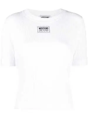 Moschino Logo-patch Knitted Top