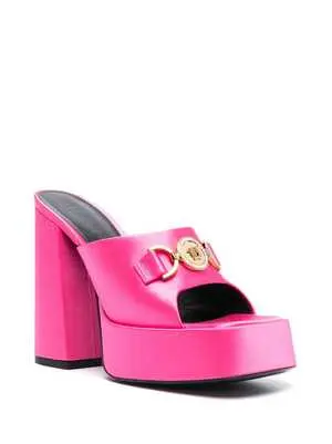 Versace Aevitas Satin Platform Sandals