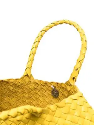 Dragon Diffusion Woven Leather Tote Bag