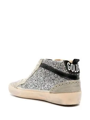 GOLDEN GOOSE Mid Star Glitter Sneakers