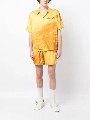 BLUE SKY INN Palms Printed Shorts - Yellow