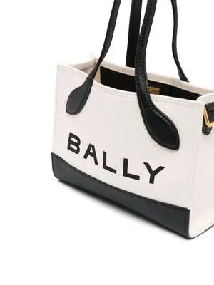 Bally Logo Print Tote Bag - Neutrals