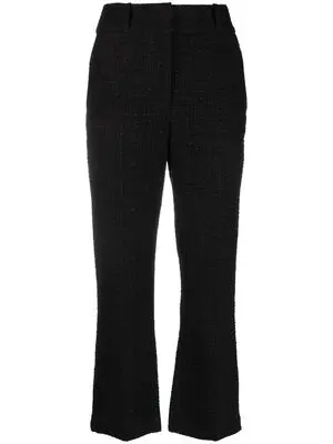IRO PARIS Bouclé Straight-leg Cropped Trousers