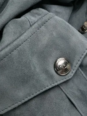 Ermanno Scervino Mid-rise Suede Cargo Trousers