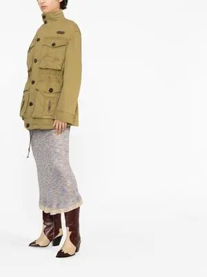 Dsquared2 Multi-pocket Funnel-neck Jacket