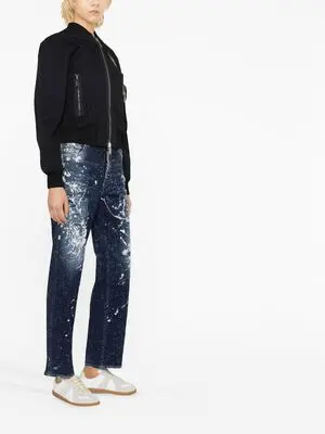Dsquared2 Embellished Straight-leg Jeans