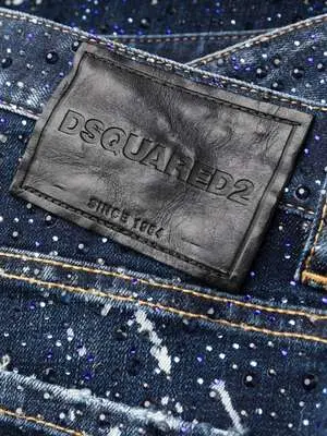 Dsquared2 Embellished Straight-leg Jeans