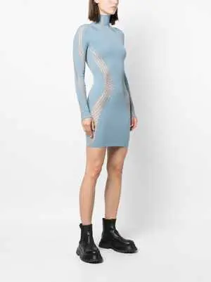 MUGLER Seamless Panelled Minidress