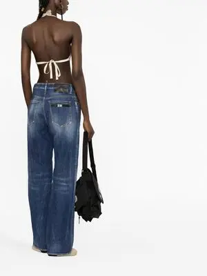 Dsquared2 High Waist Wide-leg Jeans