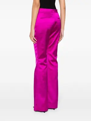 TOM FORD Flared Satin Trousers - Purple
