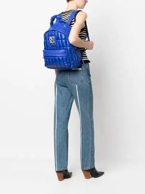 Moschino Quilted Braided-handle Backpack
