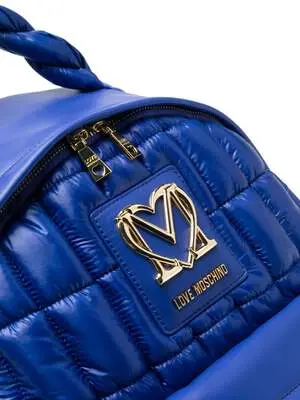 Moschino Quilted Braided-handle Backpack