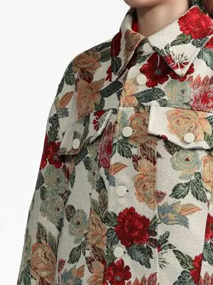ADER ERROR Floral Embroidered Shirt Jacket