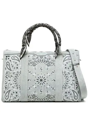 Amiri Bandana-embroidery Denim Holdall