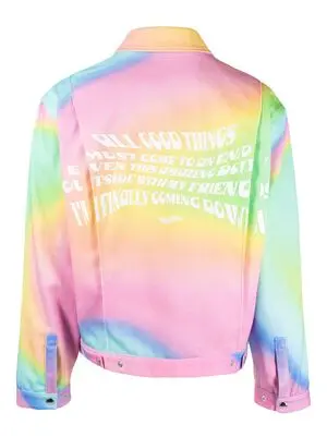 MSFTS Trippy Summer Slogan-print Jacket