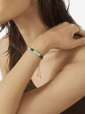Monica Vinader Delphi Turquoise Friendship Bracelet - Blue