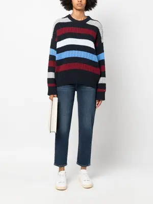 Tommy Hilfiger Striped Cable-knit Jumper