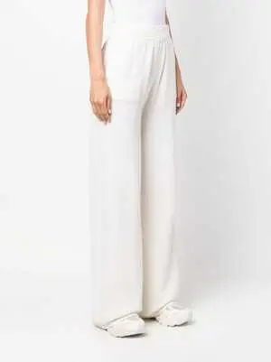 MSGM Wide-leg Wool-cashmere Blend Trousers