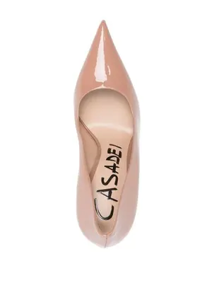 Casadei Superblade 100mm Pointed-toe Pumps - Neutrals