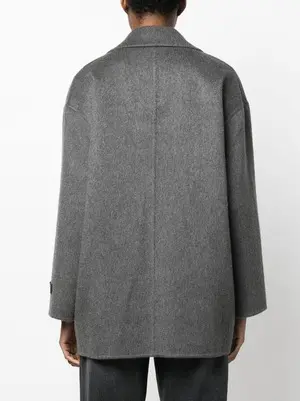 Brunello Cucinelli Cashmere Double-breasted Coat - Grey