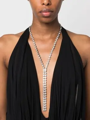FORTE_FORTE Crystal-embellished Lariat Necklace