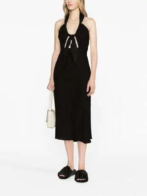 Sandro Cut-out Halterneck Midi Dress