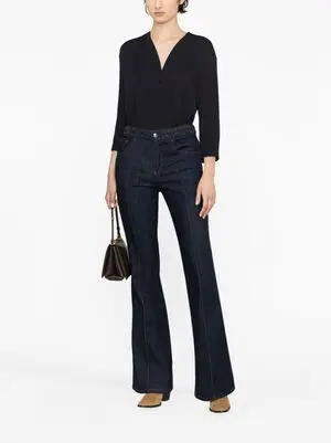 Giorgio Armani V-neck Silk Blouse