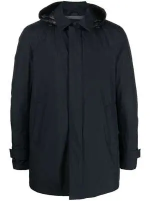 Herno Gore-tex Hooded Raincoat - Blue