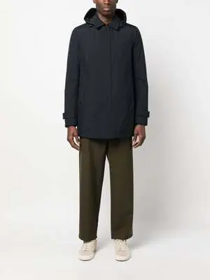 Herno Gore-tex Hooded Raincoat - Blue
