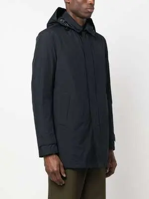 Herno Gore-tex Hooded Raincoat - Blue