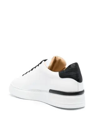 Philipp Plein Logo-plaque Low-top Leather Sneakers