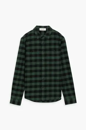 ALEX MILL Checked Cottonflannel Shirt - Green