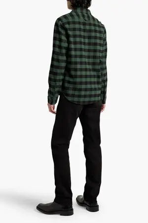 ALEX MILL Checked Cottonflannel Shirt - Green