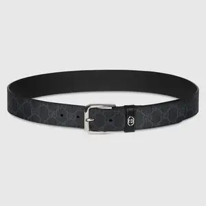 Gucci Belt With Interlocking G Detail - Black