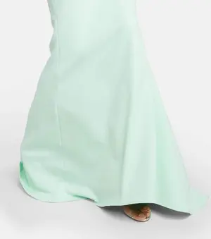 Safiyaa Caped Crêpe Gown