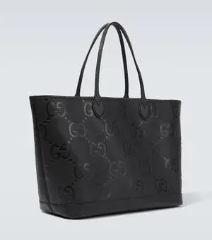Gucci Jumbo Gg Large Leather Tote Bag