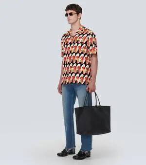 Gucci Jumbo Gg Large Leather Tote Bag